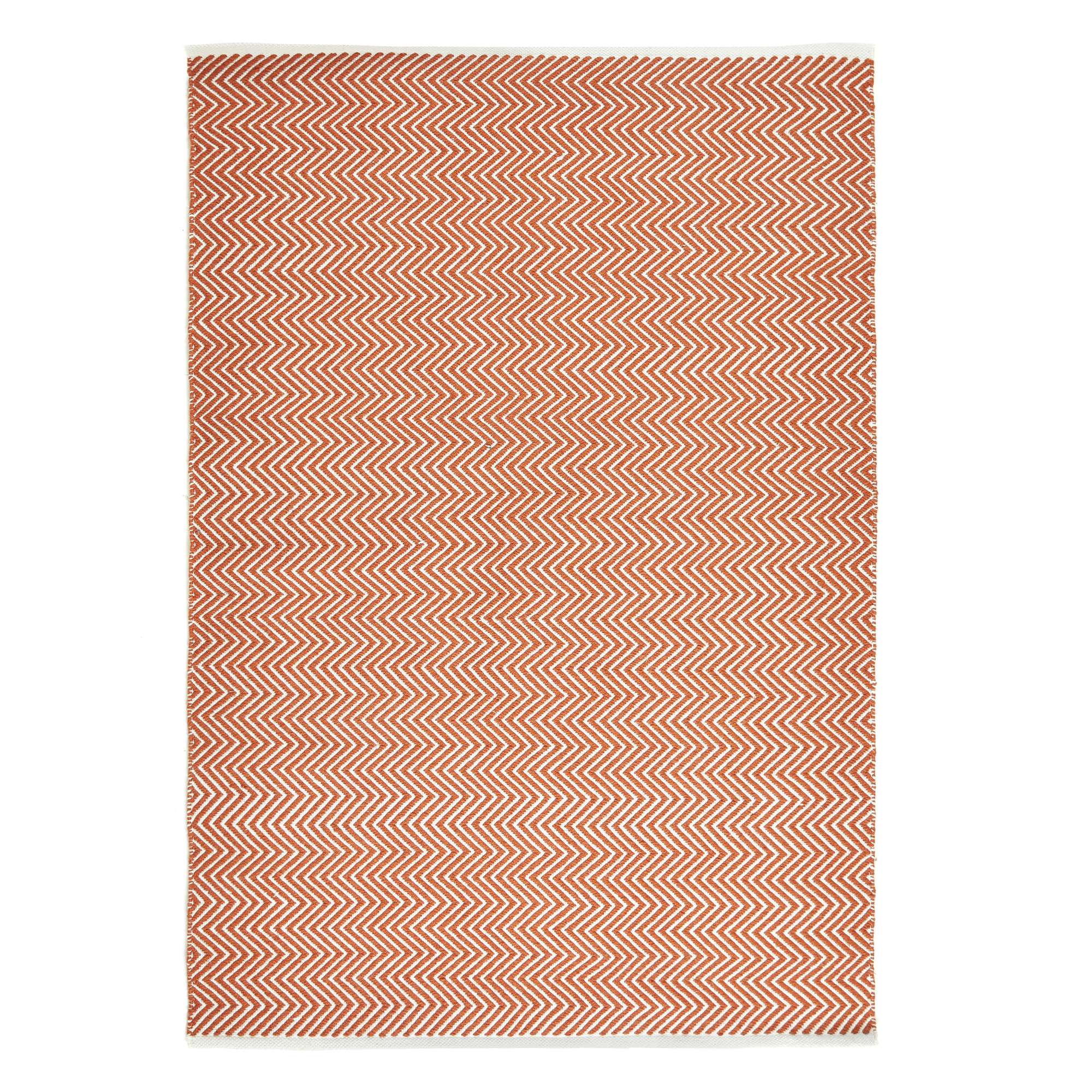 Hug Rug Woven Herringbone Rug Rust - Rug Collection